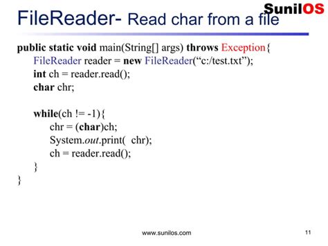 Java Input Output And File Handling Ppt