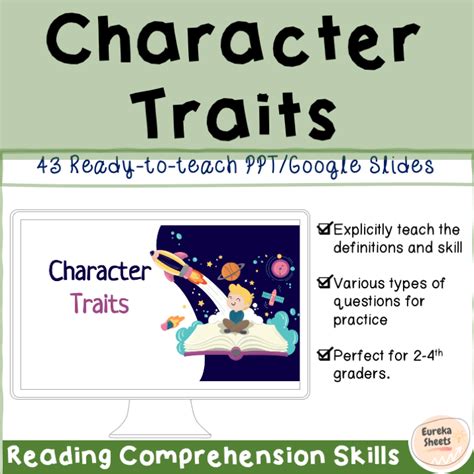 Character Traits Ppt Elementary Free And Differentiated Eureka Sheets