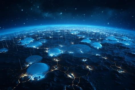 Quantum Communication Network For Secure Financial Transactions Premium Ai Generated Image