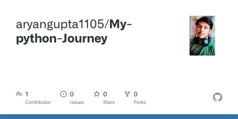 Github Aryangupta1105my Python Journey