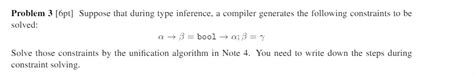 Suppose That During Type Inference A Compiler