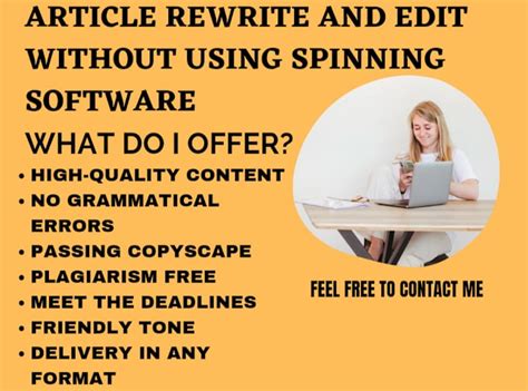 rewrite and edit your article without using spinning software by