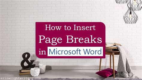 How To Insert Page Breaks In Microsoft Word PC Mac
