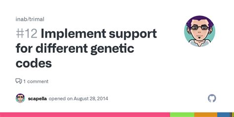 Implement Support For Different Genetic Codes · Issue 12 · Inabtrimal · Github