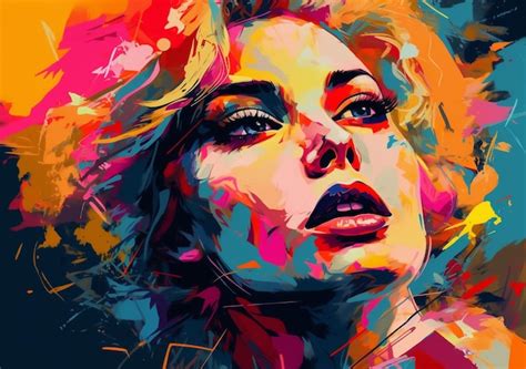 Premium Ai Image Digital Femme Fatale Cyberpunk Vector Art And Pop