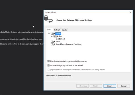 C Ef Designer From Database No Table In Generated Code Stack Overflow