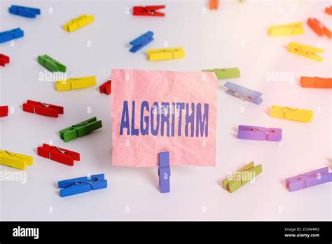 Conceptual Hand Writing Showing Algorithm Concept Meaning A Method Or Set Of Rules For