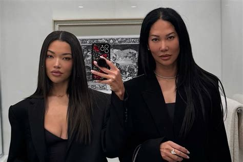 Kimora Lee Simmons And Daughter Ming Lee Twin In Matching Suits