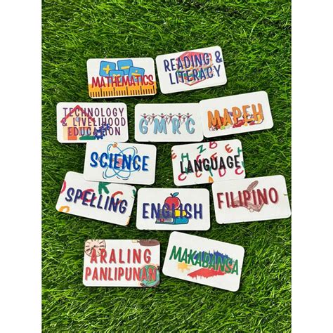 1pc Subject Sticker For Notebook Label Subject Label For Deped Matatag Curriculum School