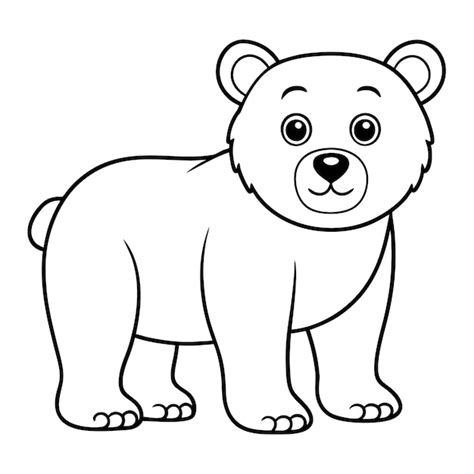 Милый Чиби Кролик Линия Искусство очаровательная илюстрация кролика для окрашивания и дизайна