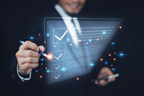 Premium Photo Businessman Using Computer For Dms Documents Management