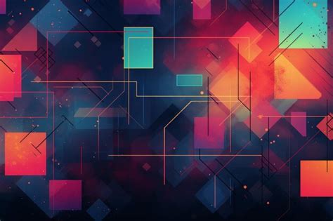 Premium Ai Image Abstract Colorful Background With Wavy Lines And Curves Generative Ai