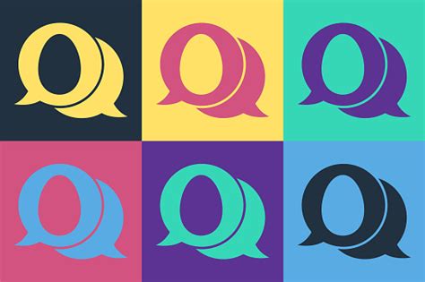 팝 아트 스피치 버블과 부활절 달걀 아이콘이 컬러 배경에 고립되어 있습니다 행복한 부활절 벡터 일러스트레이션 0명에 대한 스톡 벡터 아트 및 기타 이미지 Istock