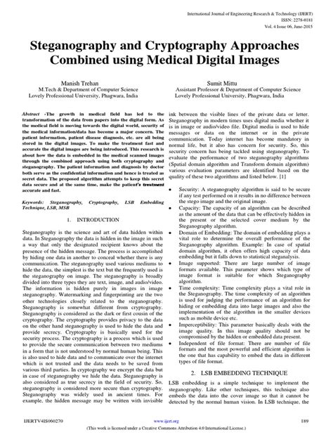 steganography and cryptography approaches combined using medical