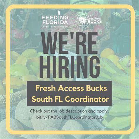 Meghan Fiveash On Linkedin Feeding Florida And The Fresh Access Bucks Team Is By Far The Best