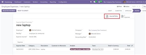 Employee Expenses In Odoo 16 Invoicing App Odoo V16 Community Edition Book