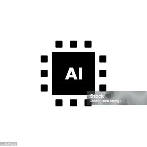 Ai 프로세서 칩 인공 지능 컴퓨터 칩 웹 디자인 및 소셜 미디어를 위한 Ai 로고 미니멀리즘 Ai 심볼 벡터 아이콘입니다