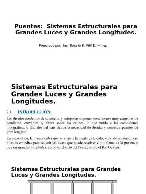 5 Presentacion 3 Sistemas Estructurales Para Grandes Luces Y Grandes