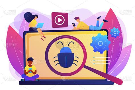 测试概念矢量图。