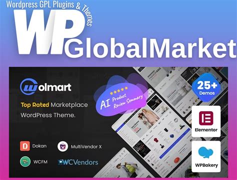 Wolmart Multi Vendor Marketplace Woocommerce Theme Wordpress Gpl Plugin And Theme Market