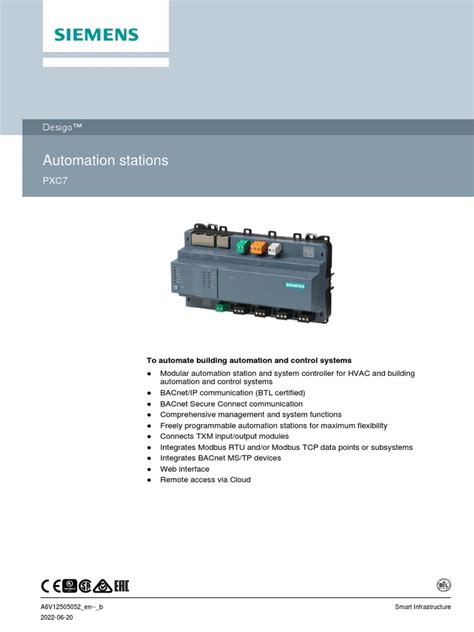 A6v12505054 Automation Station Pxc7 En Pdf Wireless Lan