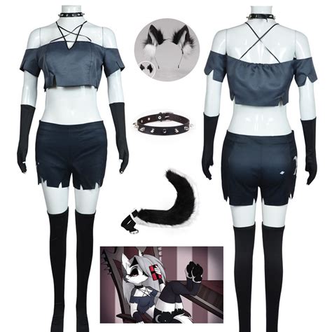 Luna Cosplay Costume Anime Uniform Hazbin Adult Helluva Boss Hotel