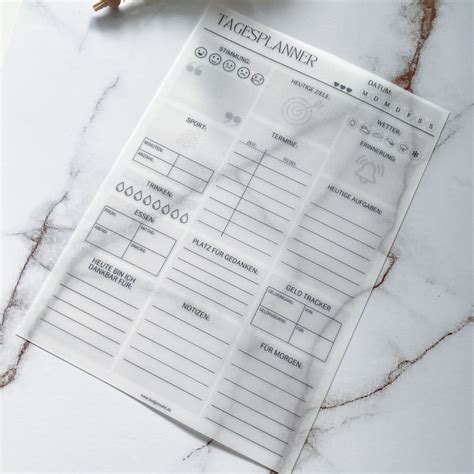 Tagesplaner Wochenplanner Frosty Design Wiederverwendbar Kaufen