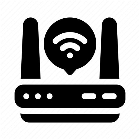 Router Technology Electronic Wireless Communication Connection Wifi Icon Download On