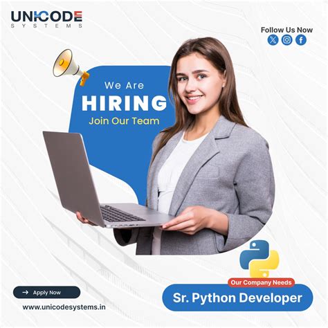 Hiring Pythondeveloper Careeropportunity Joinus Unicodesystems