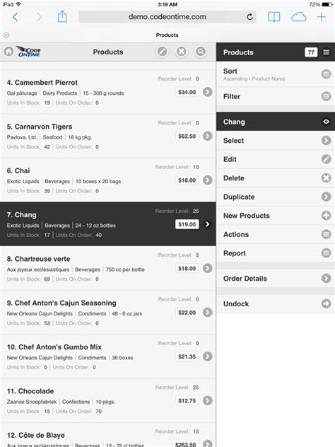 Code On Time Touch UI