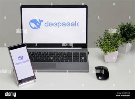 Mexico City Mexico Feb 21 2025 Deepseek Mobile Application Is A Chinese Open Source High