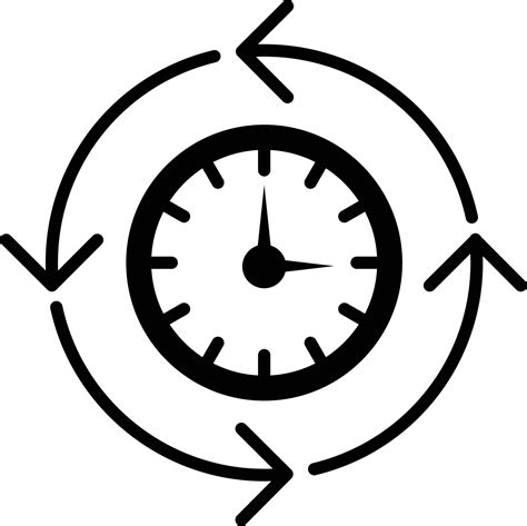 Processing Time Glyph Icon Vector Art At Vecteezy