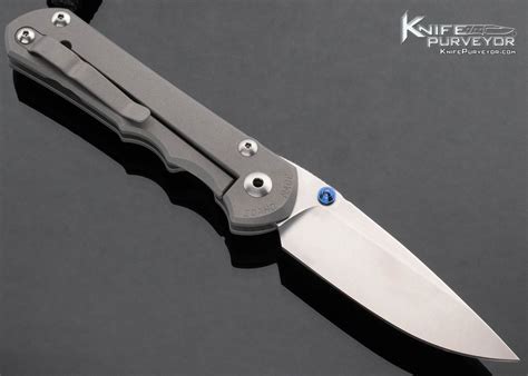 Chris Reeve Custom Knife 25th Anniversary Titanium Sebenza 25 Frame Lock Knife Purveyor