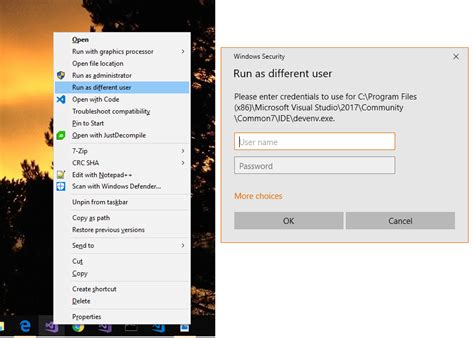 How To Use Different Accounts To Connect To Tfs In Vs 2015 And Vs 2017