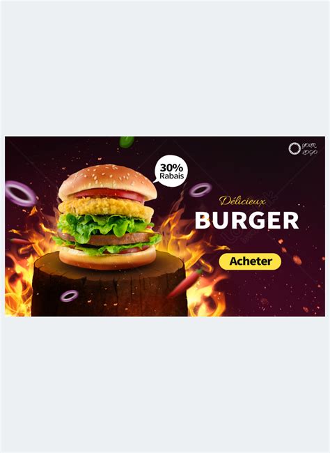 맛있는 햄버거 웹 Ui 배너 이미지 사진 467555287 무료 다운로드