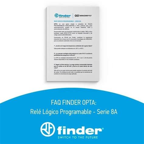Conocé El Relé Lógico Programable Finder Opta