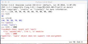 Python入門タプルを使うリストと似てるけど違います