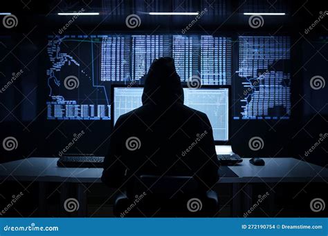 Illustration Of Threat Actor Attempted To Launch A Cyber Attack Anonymous Hacker In Data Center