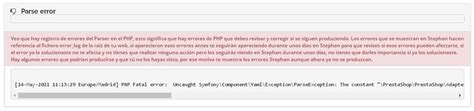 Error 500 No Podemos Entrar Adminwe Módulos Prestashop Foro Webempresa