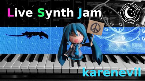 Karenevil Live Stream Synth Jam With Projectm Visualizer Youtube