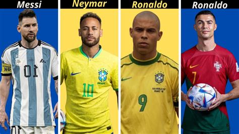 Comparison Messi Vs Cristiano Ronaldo Vs Ronaldo R9 Vs Neymar The