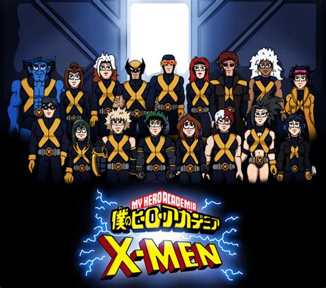 Worlds Collide A My Hero Academiax Men Crossover Fan Art Done By Me