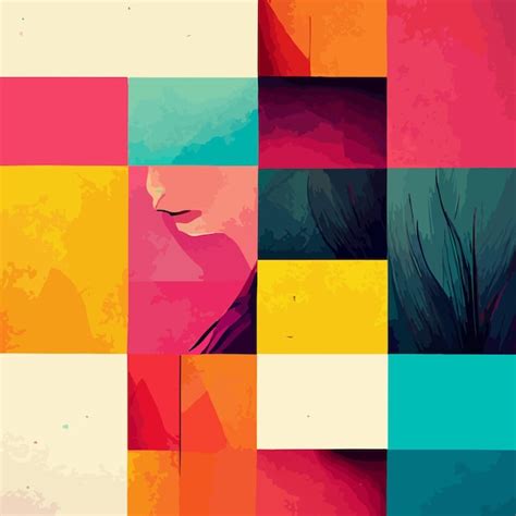 Premium Photo Abstract Geometric Background Colorful Geometric Illustration