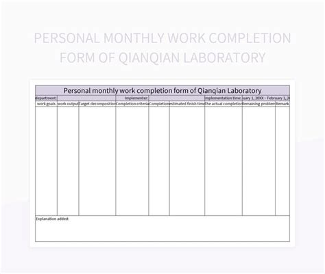 Free Laboratory Templates For Google Sheets And Microsoft Excel Slidesdocs