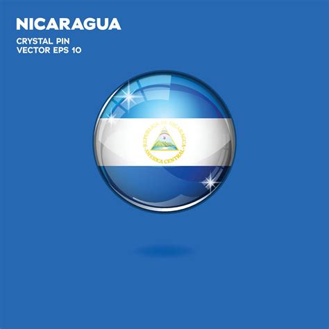 Nicaragua Flag 3d Buttons 10940922 Vector Art At Vecteezy