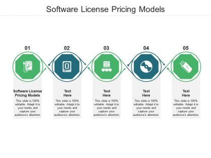 Software Licensing Pricing Models PowerPoint Presentation And Slides SlideTeam