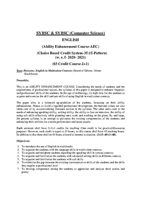 Syb Sc Bcs English Syllabus 2020 2021 06072020 230721 121305 Sybsc