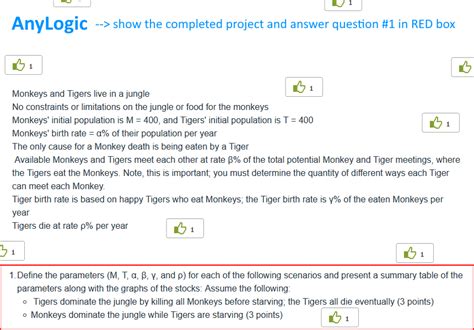Anylogic Simulation Model Help Predator Vs
