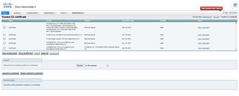 expressway server certificate invalid cisco community