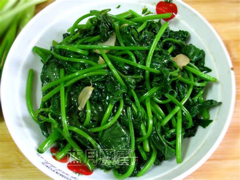 炒红薯叶的做法清炒红薯叶菜谱美食天下